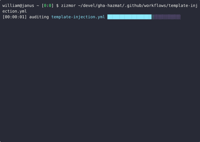 zizmor - A static analysis tool for GitHub Actions. - Terminal Trove