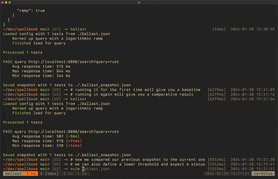 ballast - A tool for snapshot load testing APIs. - Terminal Trove