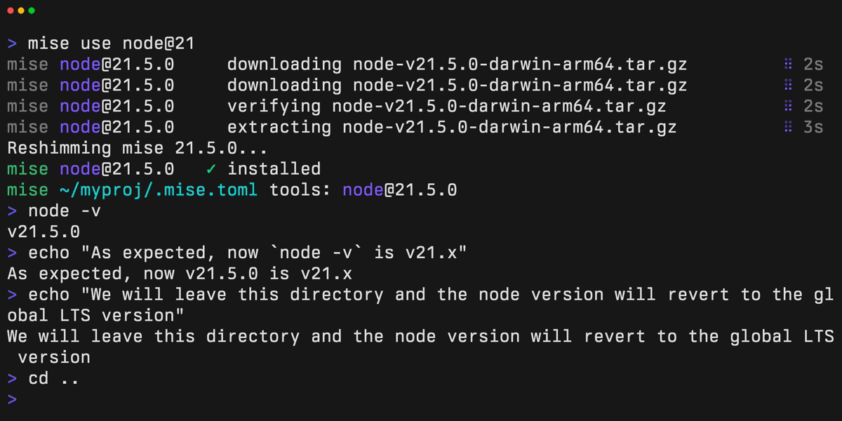 mise - Terminal Trove
