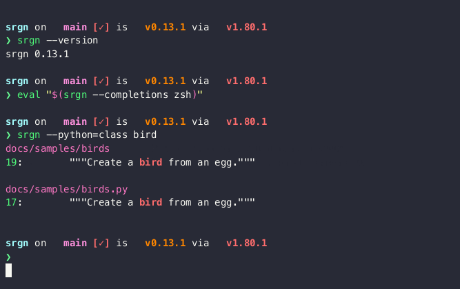srgn - A syntax‑aware grep alternative with code edits. - Terminal Trove