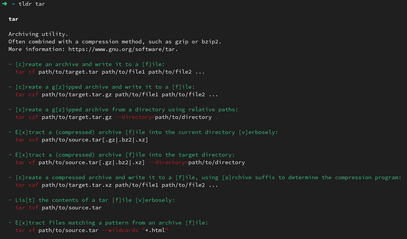tldr-pages - Collaborative cheatsheets for console commands. - Terminal ...