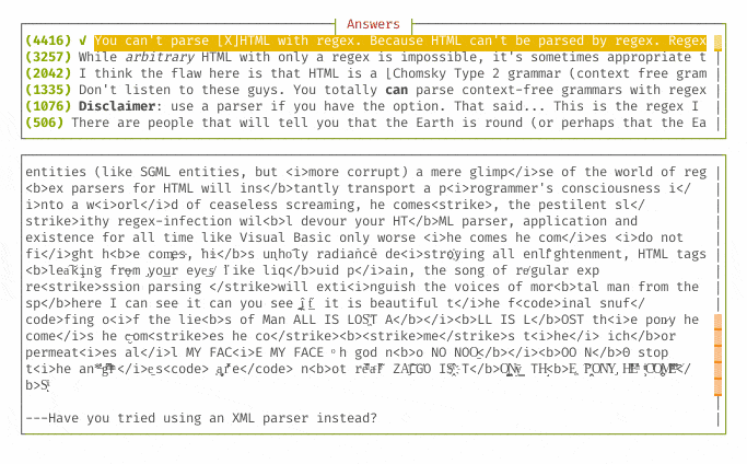 so - A terminal interface for Stack Overflow. - Terminal Trove