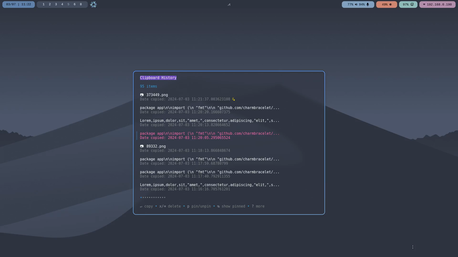 clipse - Configurable TUI clipboard manager for Unix. - Terminal Trove