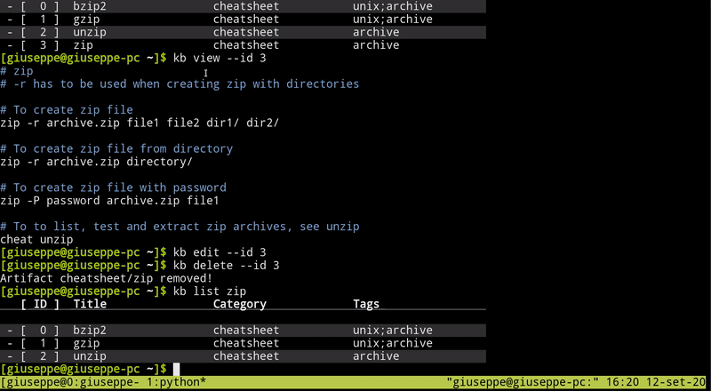 kb - A minimalist knowledge base manager. - Terminal Trove