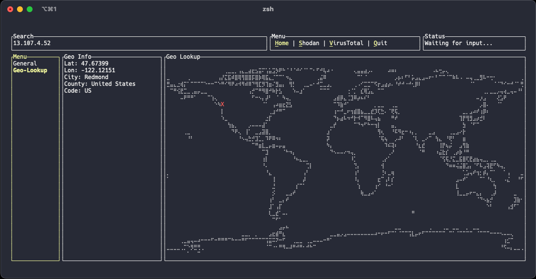 osintui - Open Source Intelligence Terminal User Interface. - Terminal Trove